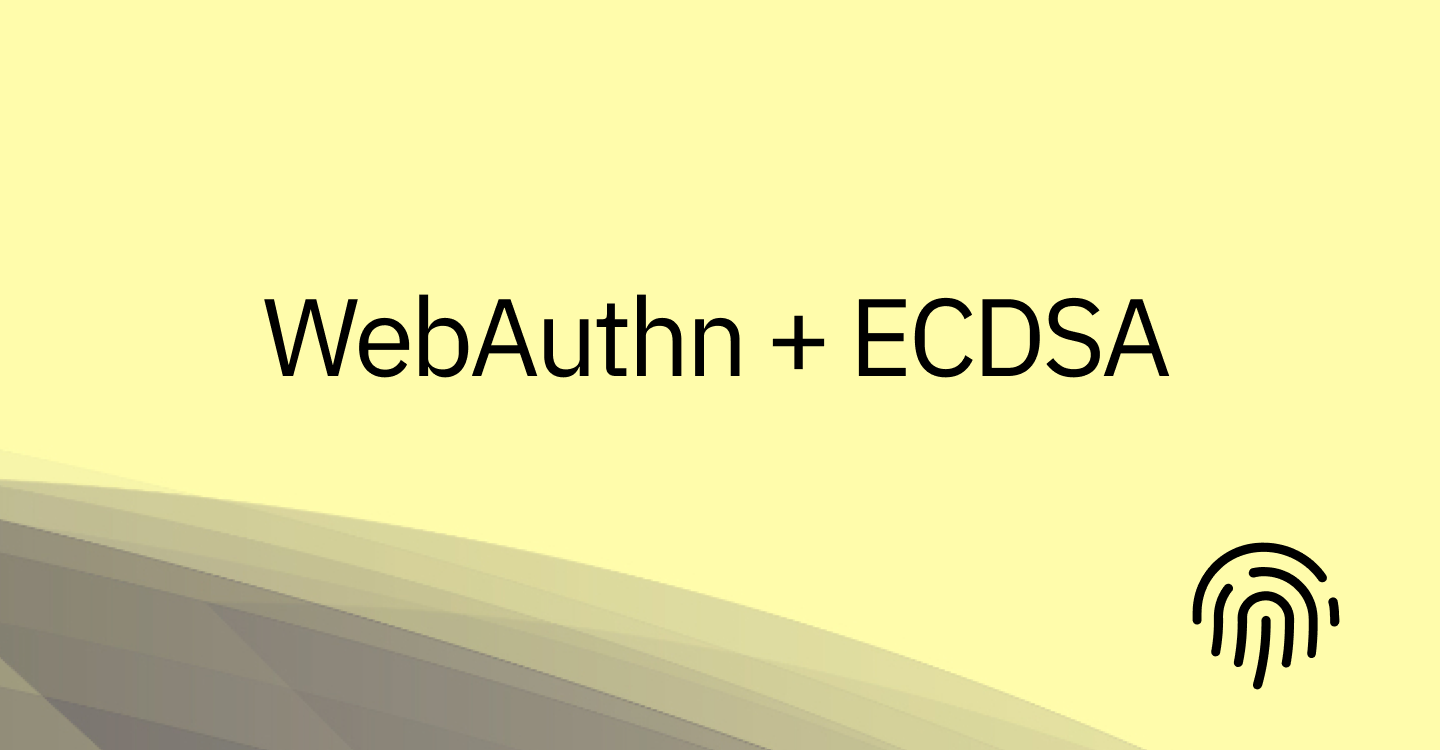 Webauthn Verifying An Ecdsa Signature With Web Crypto